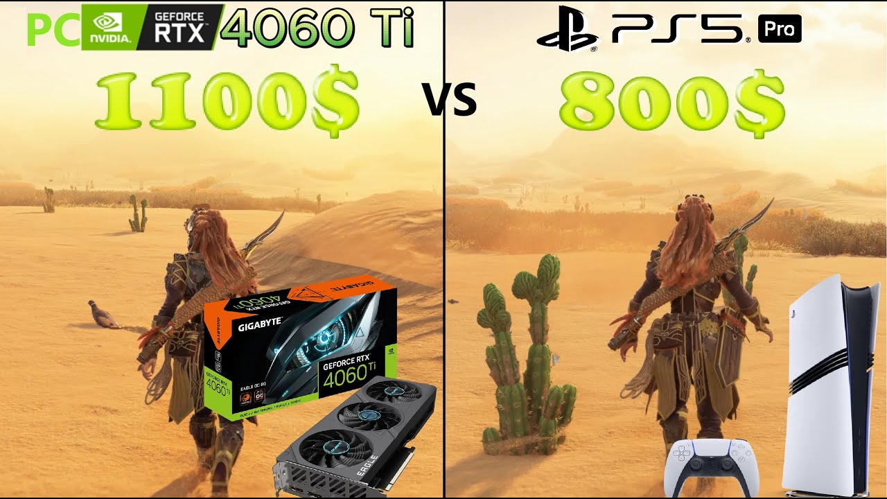 |4K60| RTX 4060Ti vs PS5 Pro | Performance in Next Gen Gaming | HFW ...