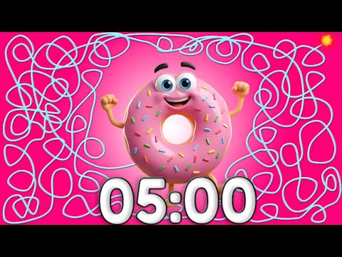 5 Minute Timer Bomb Countdown | Pink Cute Donut