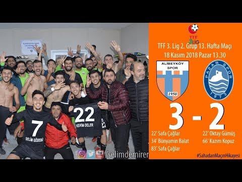 Alibeyköyspor 3-2 Pazarspor (Tüm goller ve röportajlar)
