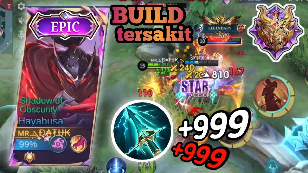 WTF DAMAGE HAYABUSA KILL 16 | BEST BUILD HAYABUSA | CARA PAKAI HAYABUSA ...