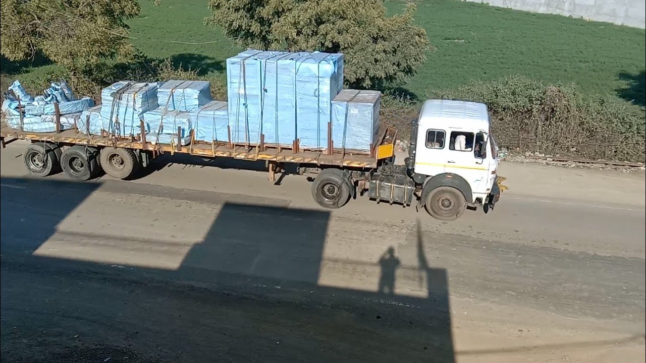 heavy material transport by tata truck | tata truck driving mini vlog ...