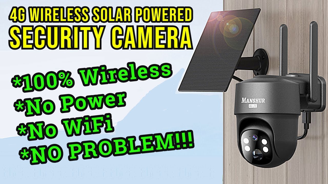 4G Solar PTZ Cellular Security Camera No WiFi, No Power No Problem ...