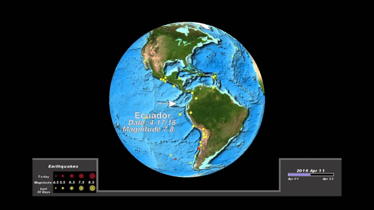 Ecuador Earth Today Globe - YouTube