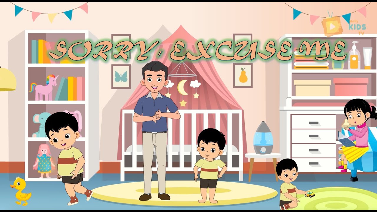 Sorry Excuse Me | School Manners English Rhymes & Kids Songs #sorry # ...