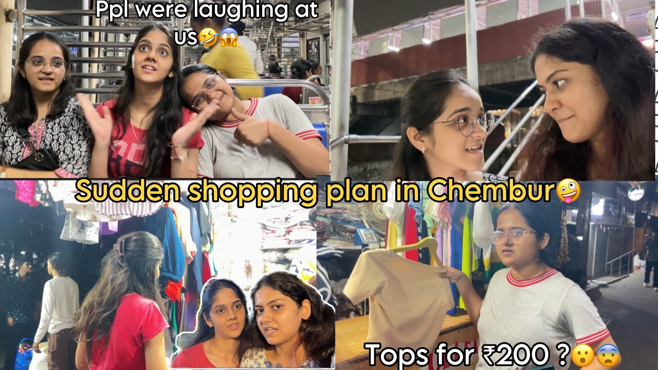 Sudden Shopping plan😨🤪||Street shopping at 11 pm in Chembur🤪🛍️😍 ...