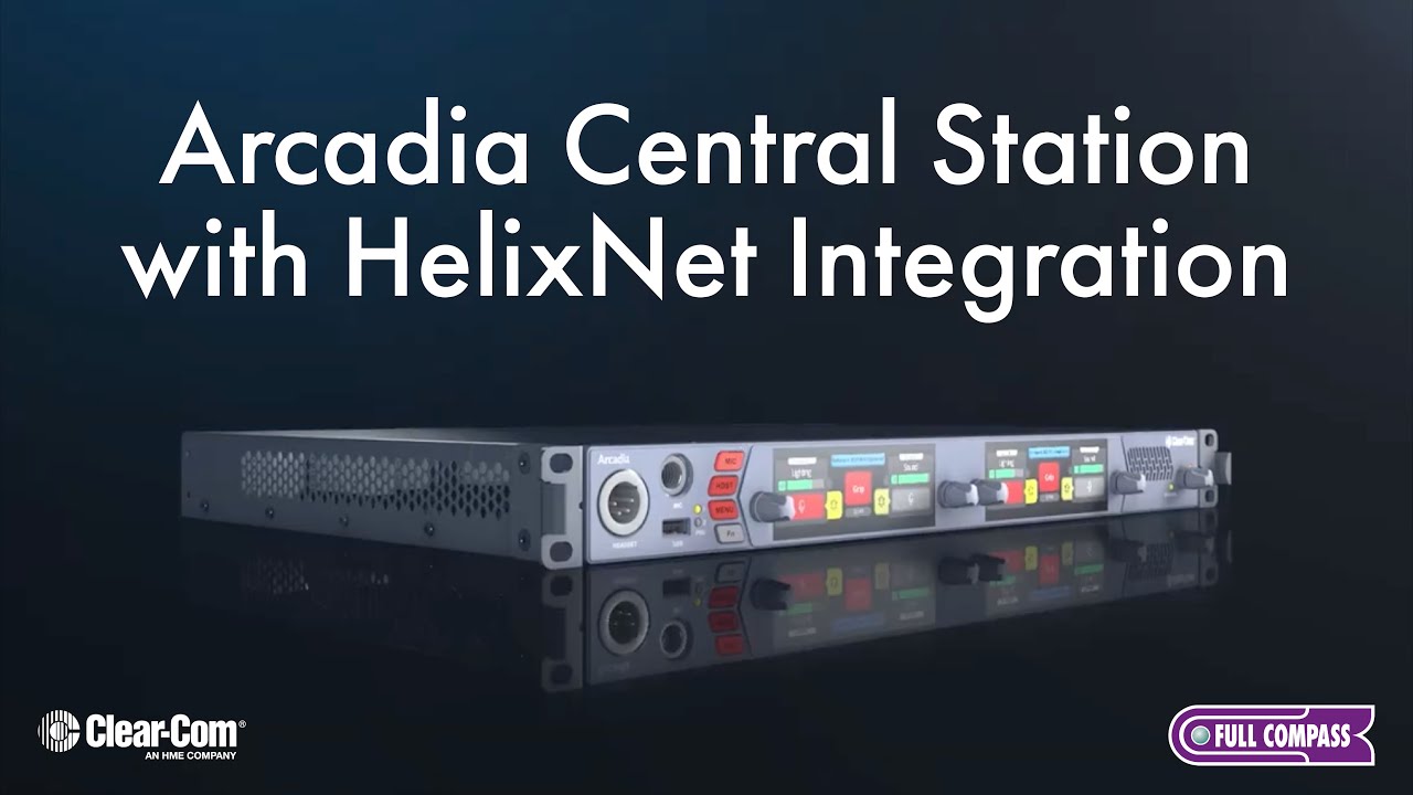 Clear-Com Arcadia Central Station with HelixNet Integration - YouTube