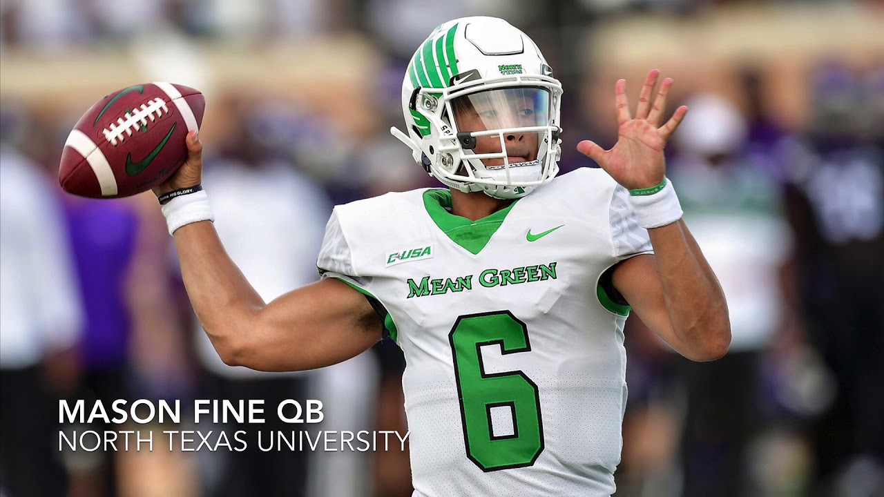 Mason Fine a QB for North Texas - YouTube