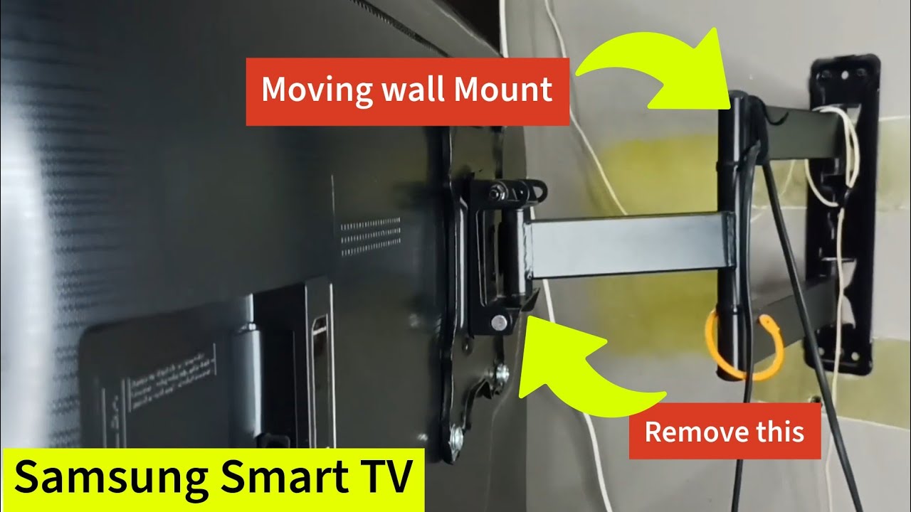 How to Remove Samsung Smart TV from Moving Wall Mount | QLED, OLED, LED ...