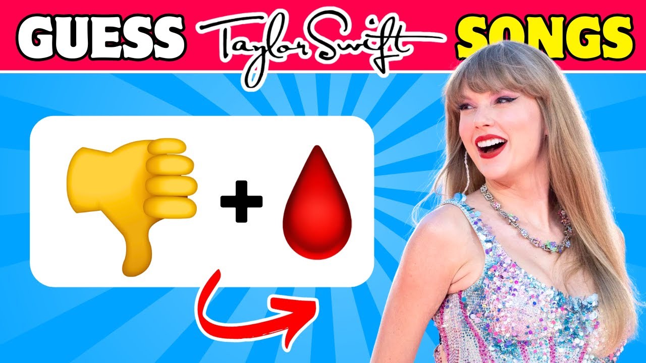 Guess The Taylor Swift Song By Emoji 🎤🎶 | Taylor Swift Quiz 🎸 - YouTube