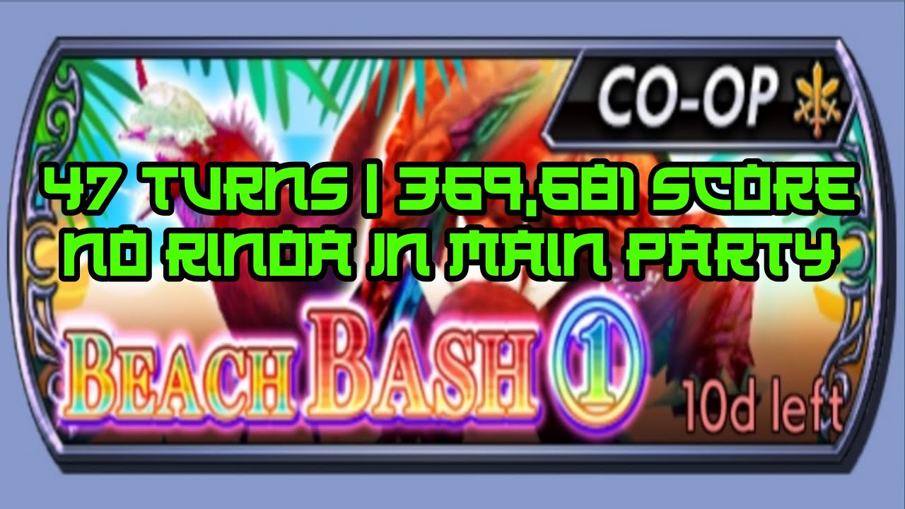 DFFOO GL - Beach Bash 1 EX+ (No Rinoa In Main Party) - YouTube
