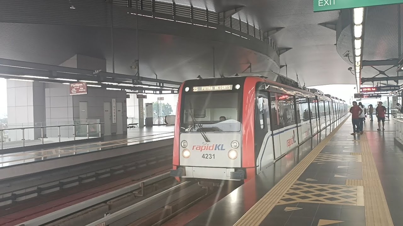 🇲🇾 LRT Sri Petaling Line/ Kinrara BK5 station to Pusat Bandar Puchong ...