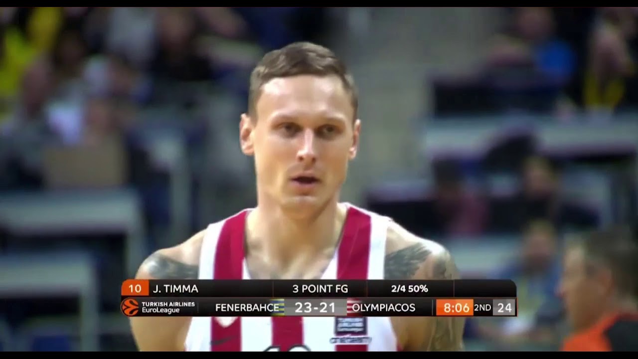 Janis Timma highlights (Fenerbahce-Olympiacos: 90-75) - YouTube
