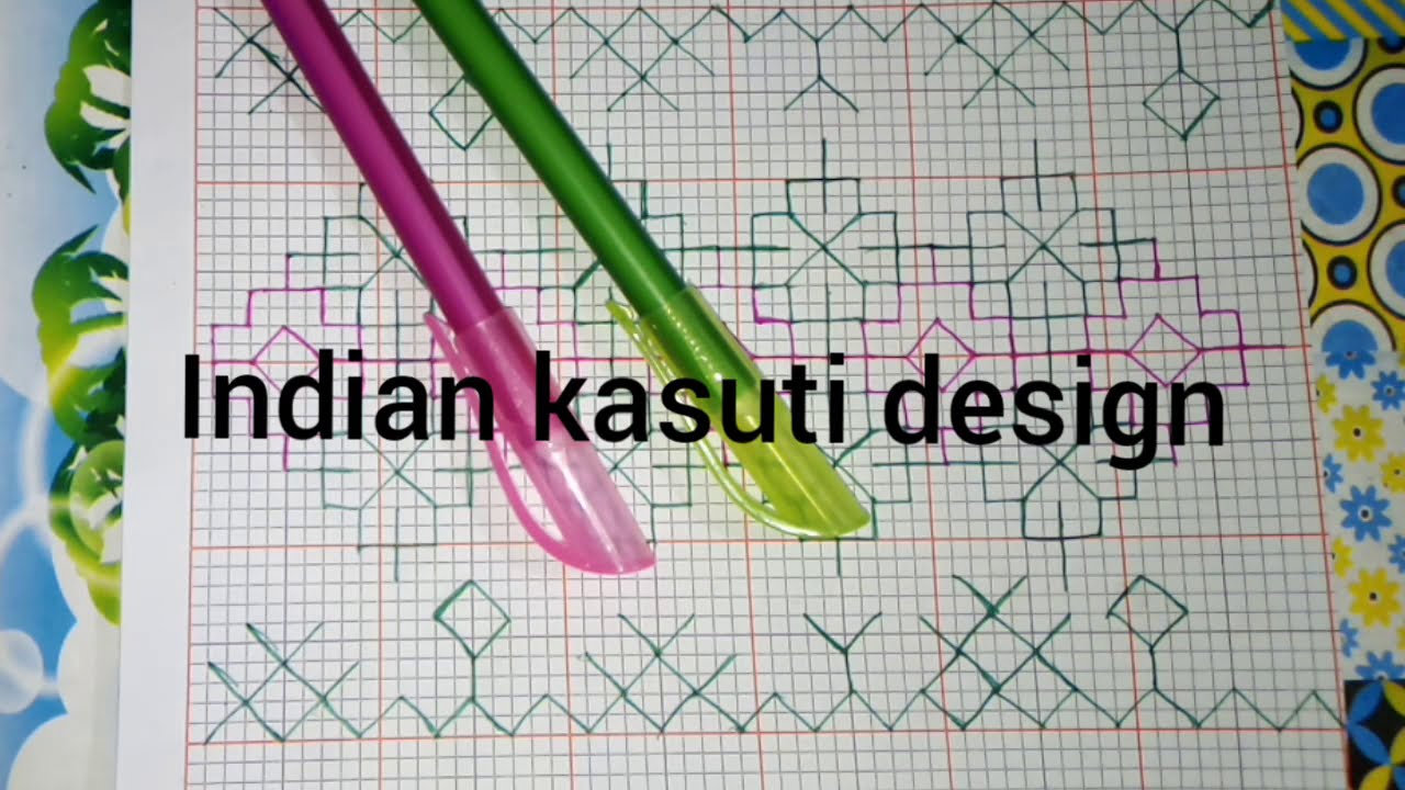 Kasuti - A traditional folk embroidery design/Graph pepar design ...