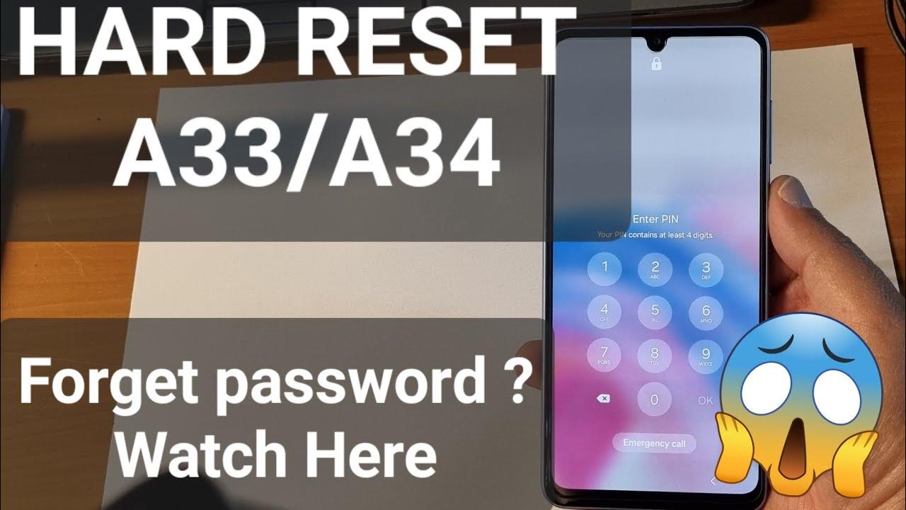 How To Hard Reset Samsung Galaxy A33 / A34 - YouTube