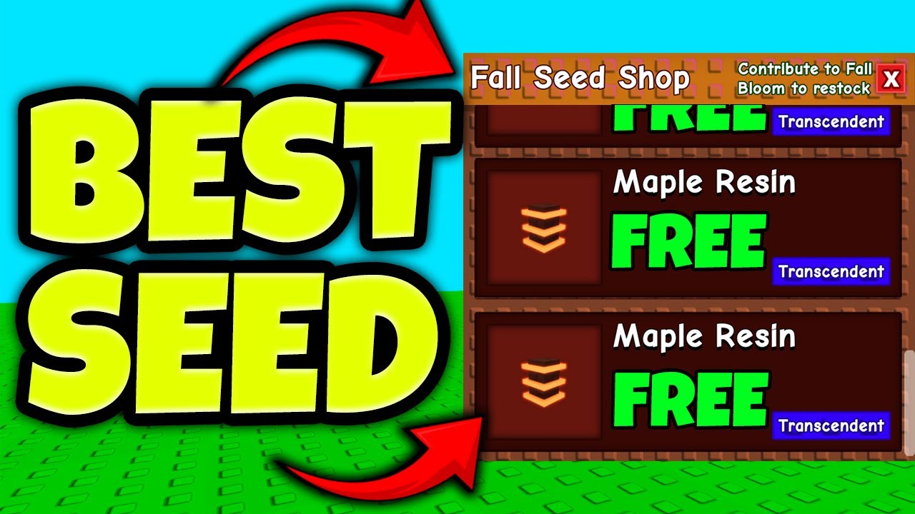 How To GET Maple Resin The NEW BEST TRANSCENDENT Seed In Grow A Garden ...