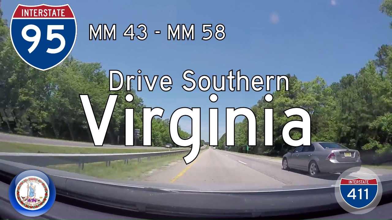 Interstate 95 - Mile 43 - Mile 58 - Virginia | Drive America's Highways ...