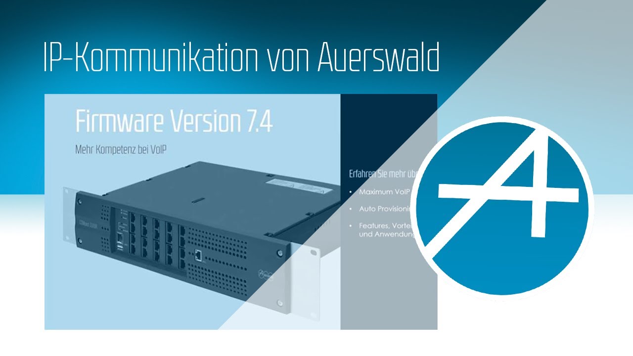 Onlineseminar: IP-Kommunikation von Auerswald mit Release 7.4 - YouTube
