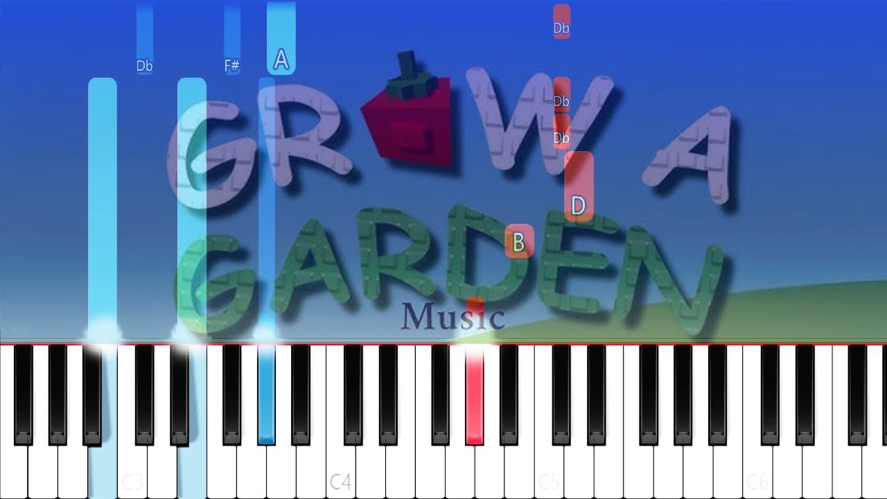 5 Grow A Garden Themes on Piano (EASY Beginner Piano Tutorial) - YouTube