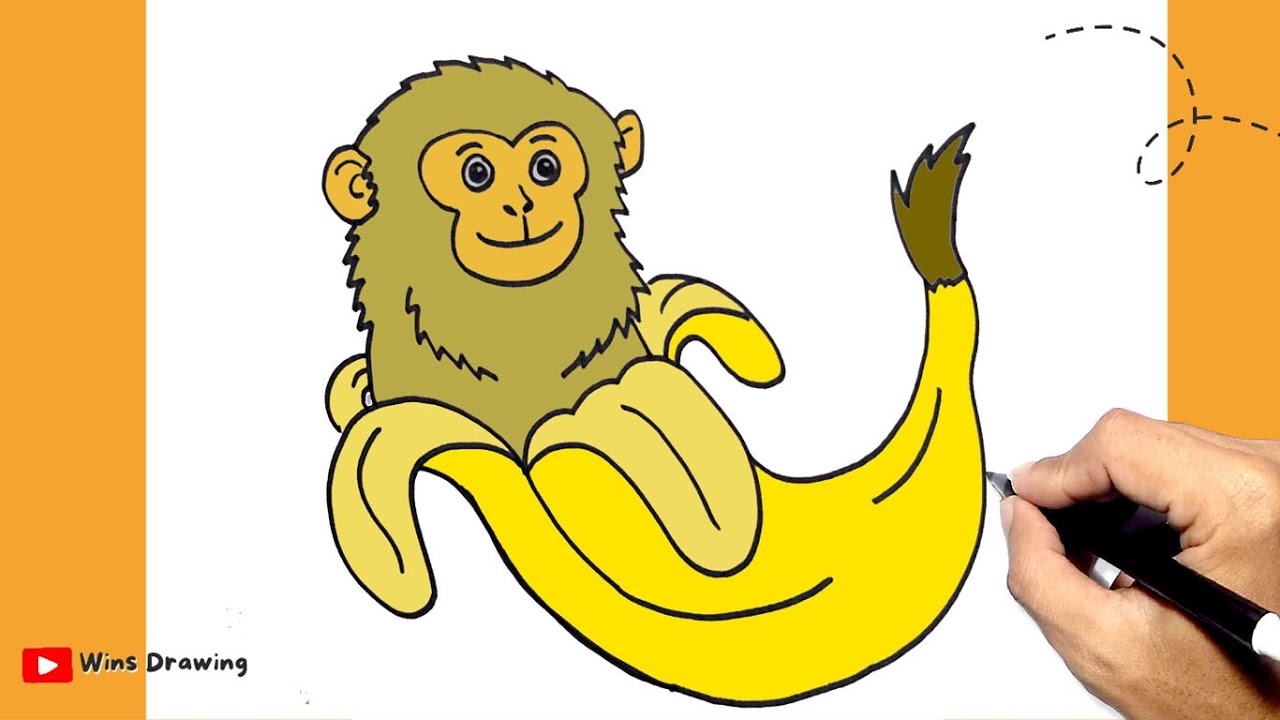 How to Draw Makakini bananini - YouTube