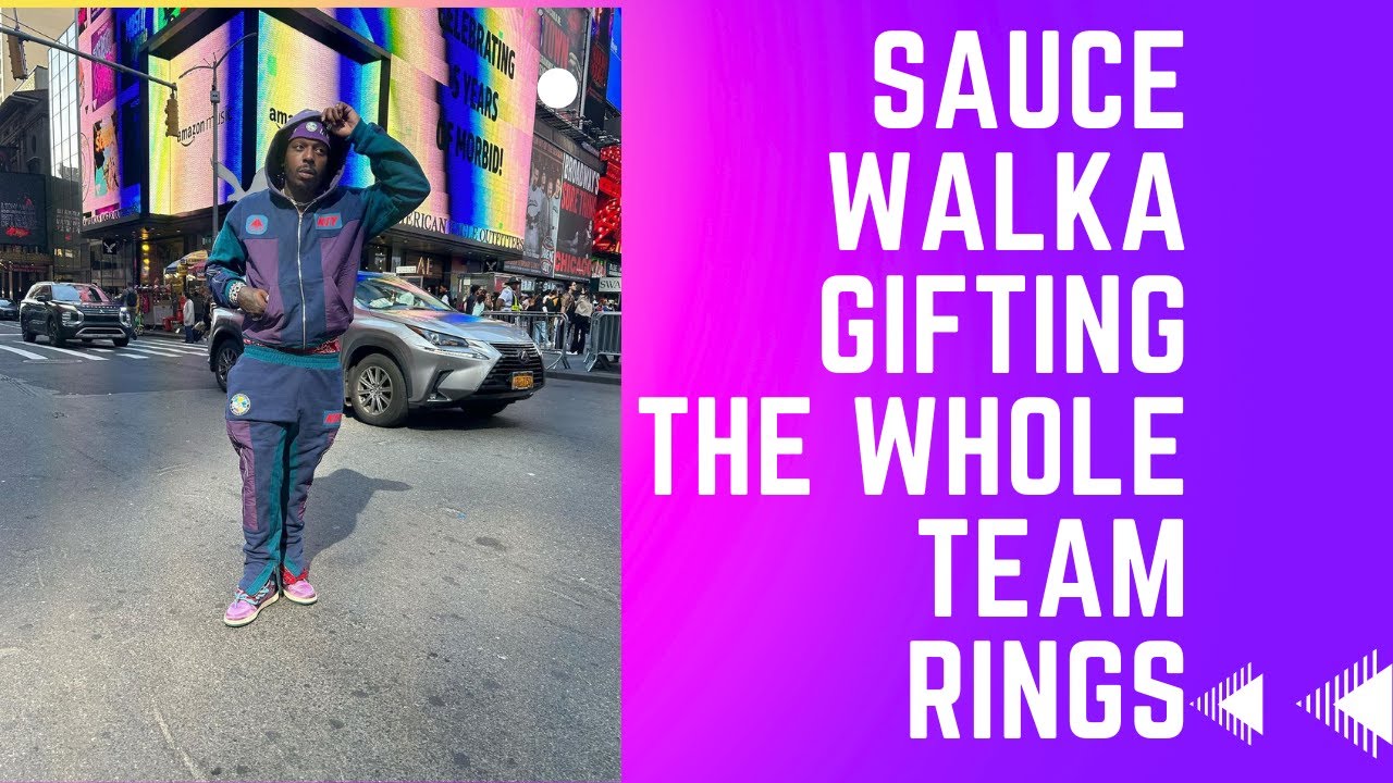 Sauce Walka gifting the entire team Rings - YouTube