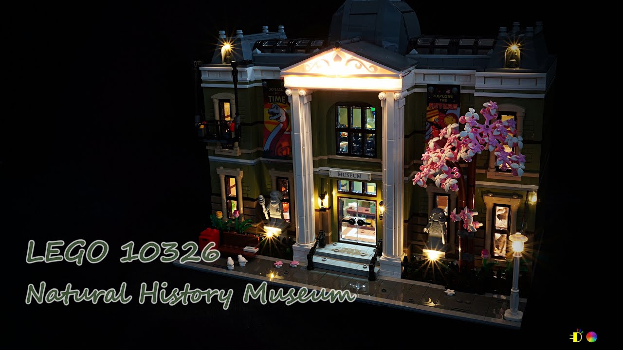 LEGO 10326 lighting install - YouTube