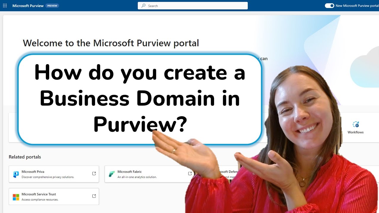 How do you create a Business Domain in Microsoft Purview? - YouTube