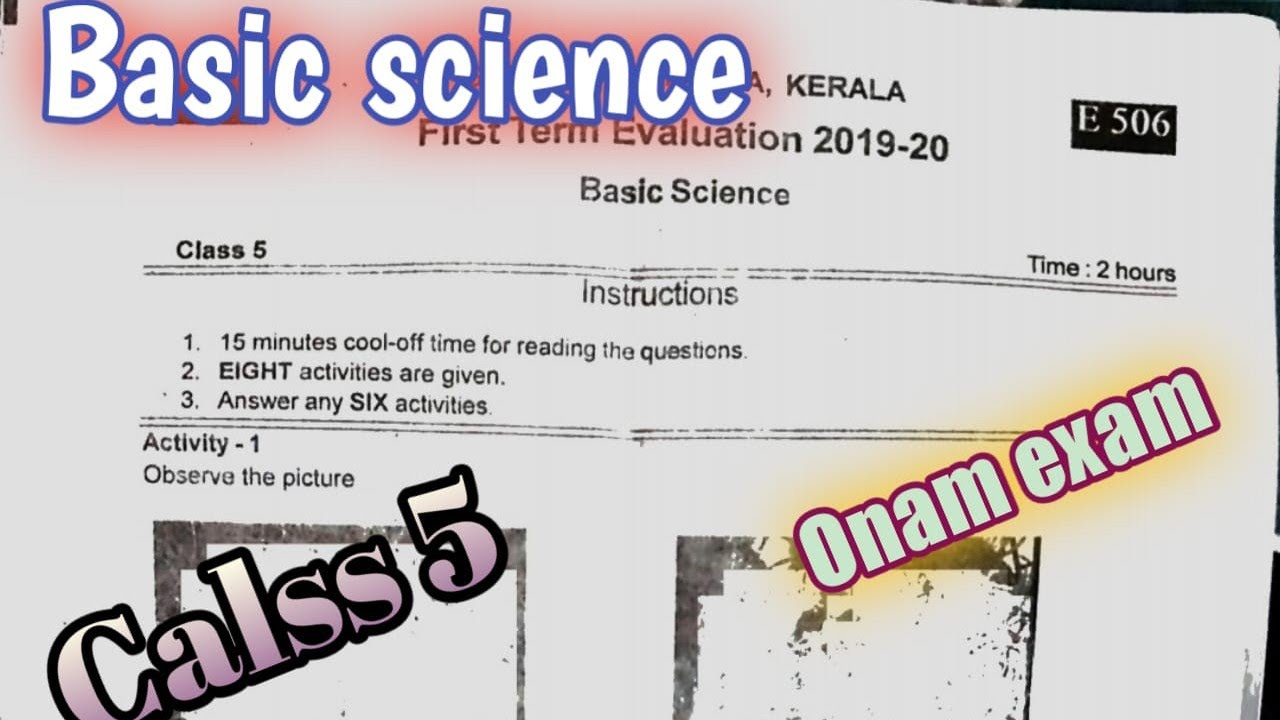 Class 5 Basic Science Previous Year Exam Question Paper Onam Exam class-5-basic-science-previous-year-exam-question-paper-onam-exam