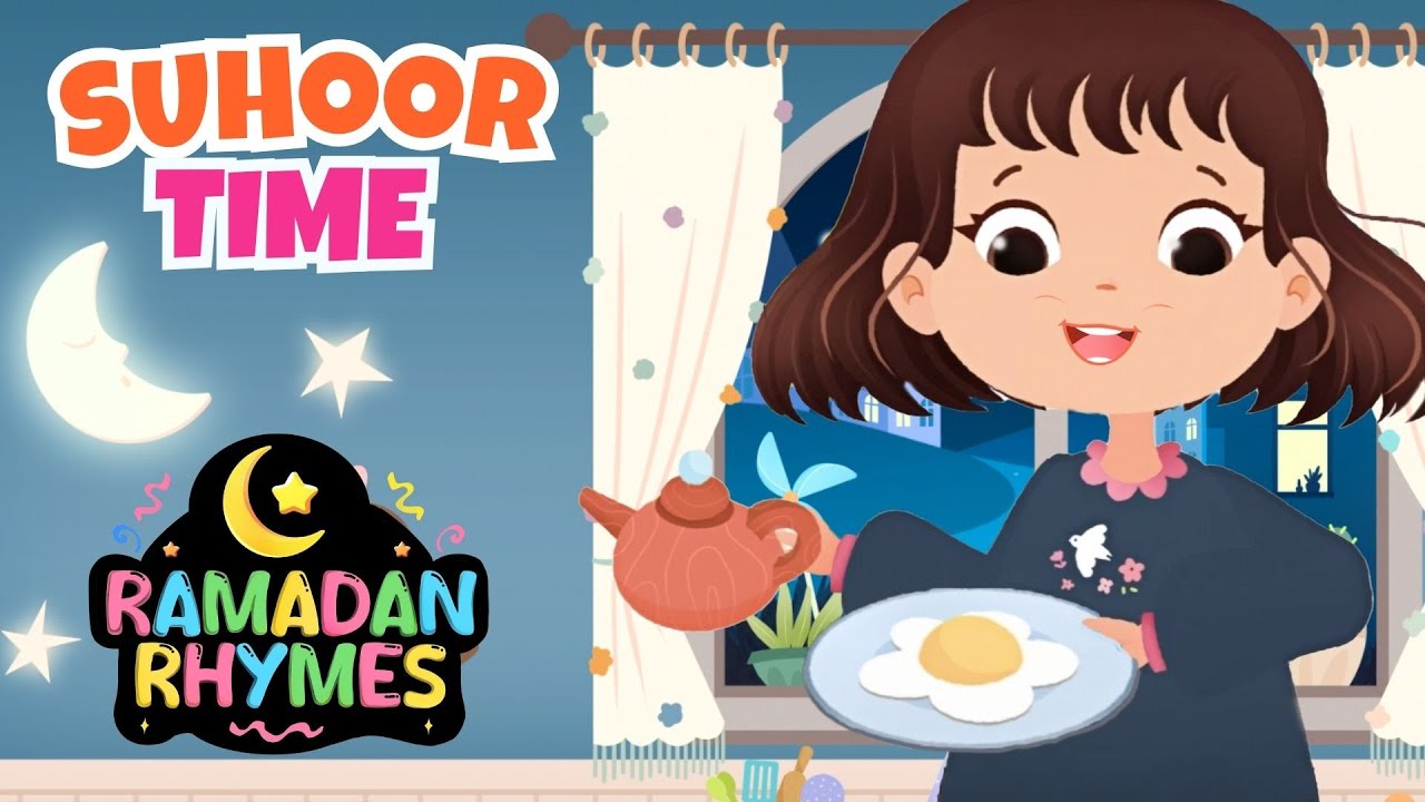Suhoor Time with Healthy Food | Ramadan Learning Rhymes for Kids - YouTube