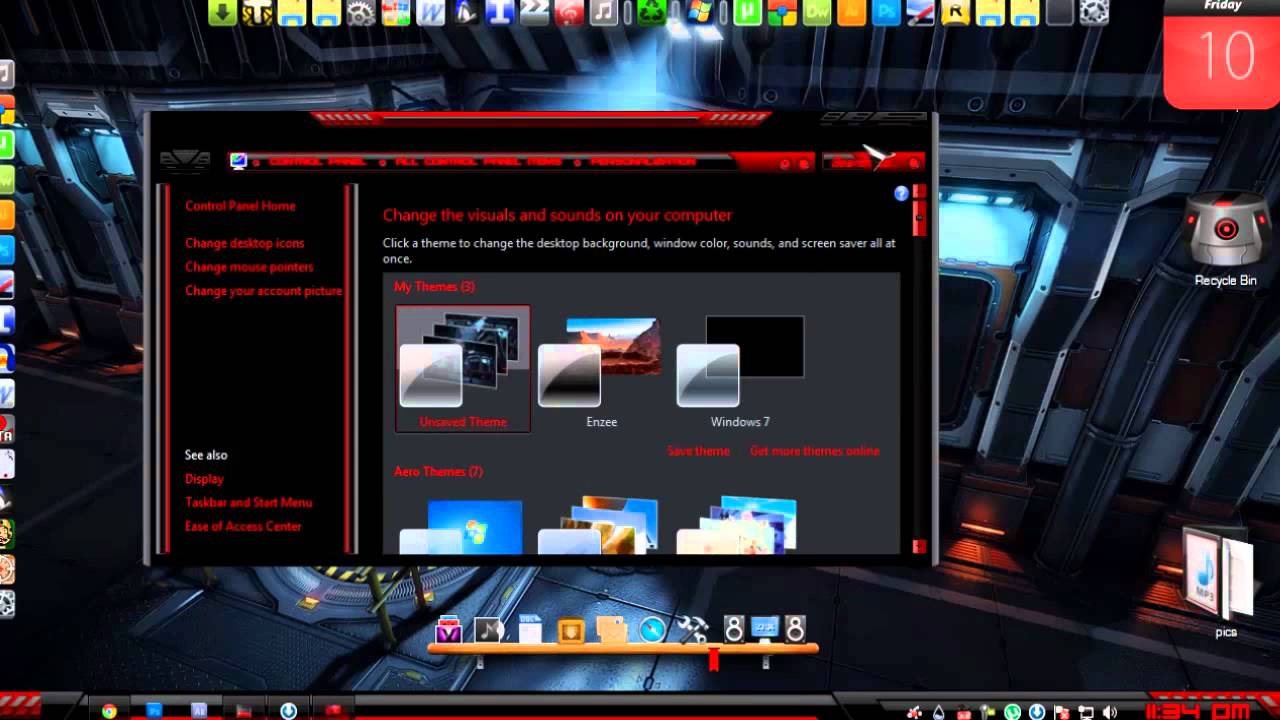 Windows 7 Themes Pack 1 - YouTube