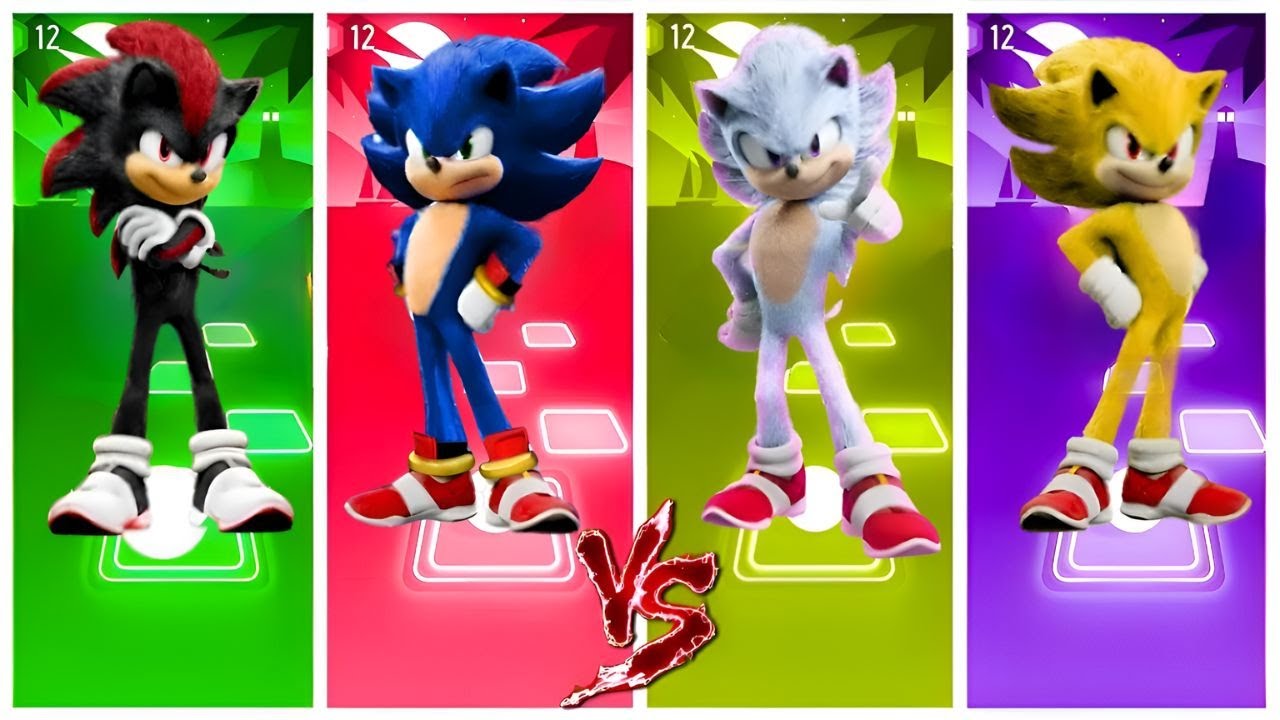 Shadow The Hedgehog 🔴 Sonic The Hedgehog 🔴 White Sonic 🔴 Super Sonic ...