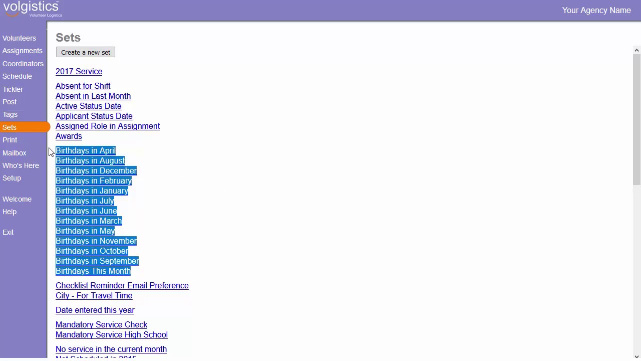 Name Sets by function to make them easy to find - YouTube
