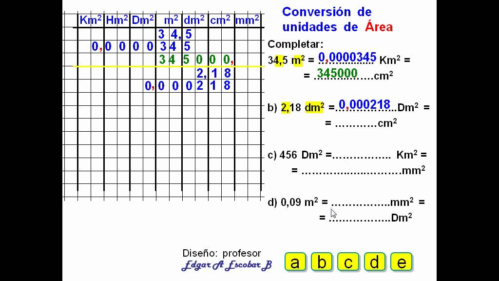 Conversion Unidades Área 2012 - YouTube