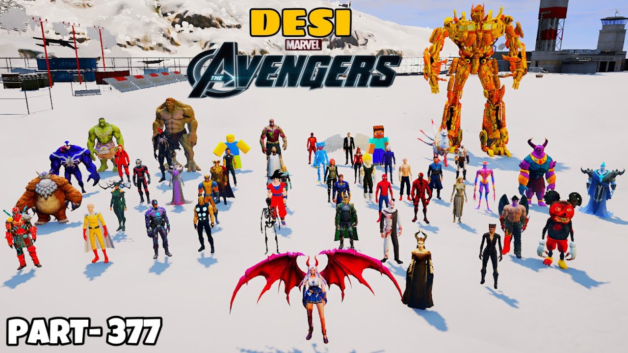 DESI Avengers and Kratos Fight to HELL GOD and Try to Find DEVIL ...