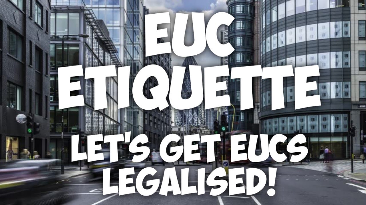 EUC Etiquette - How To Be A Better Rider And Get EUCs Legalised. - YouTube