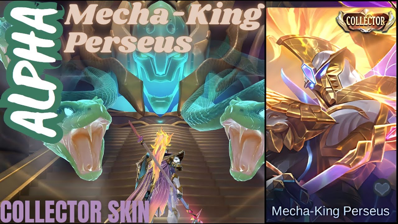Alpha "Mecha-King Perseus" Collector Skin | MLBB Skin Effects 4K UHD | Skill Effects in Slow ...