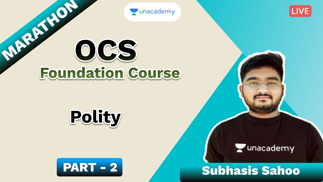 OCS exams' preparation | OCS Foundation Course | Polity | L-2 ...