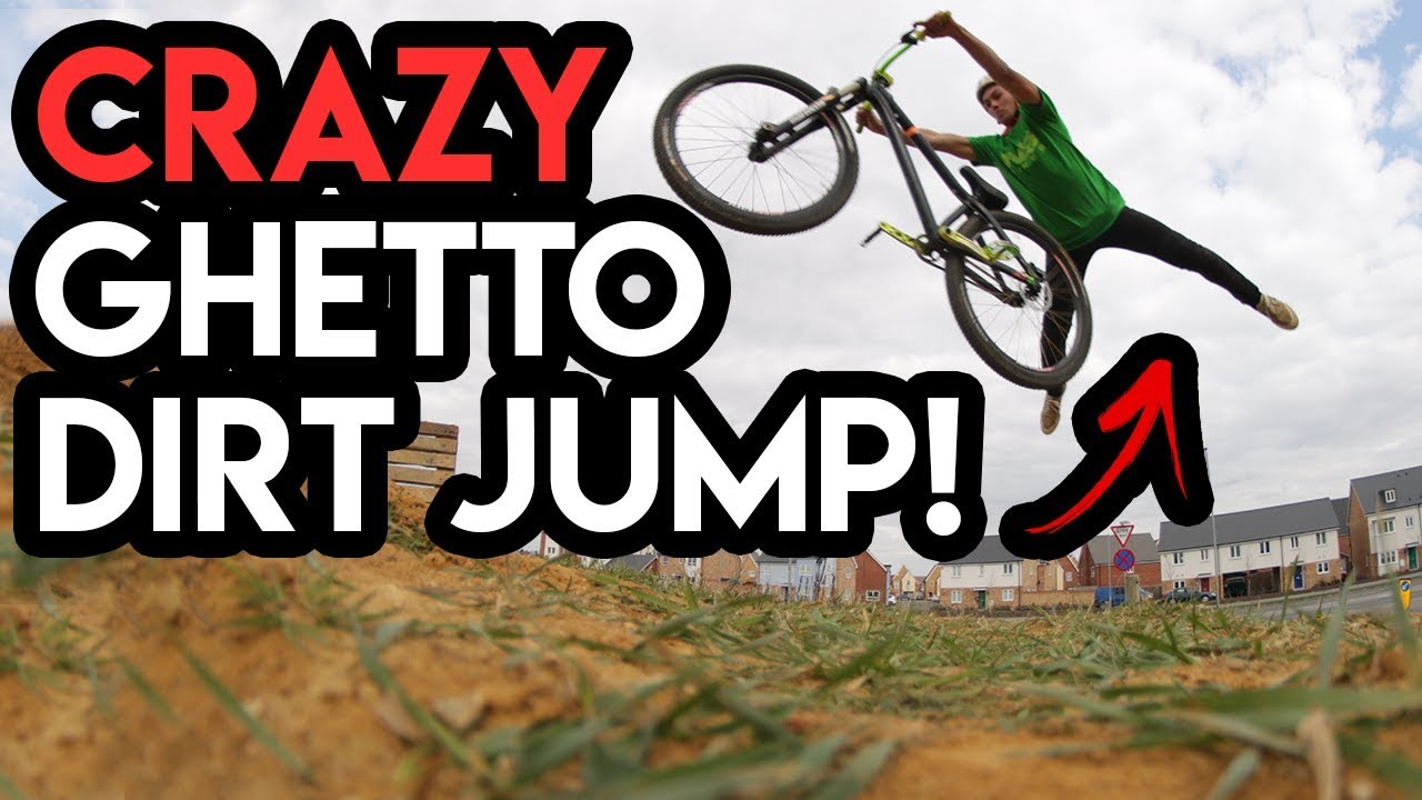 Riding a GHETTO MTB DIRT JUMP! (MADE OF SAND!?) - YouTube