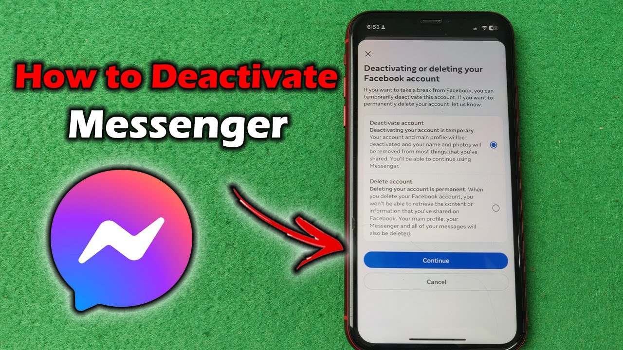How to Deactivate Messenger Account | Full Guide - YouTube