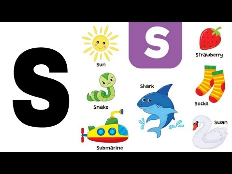 WORDS THAT START WITH Ss| 'PpWords | Phonics | LEARN LETTER Ss/ Easy ...