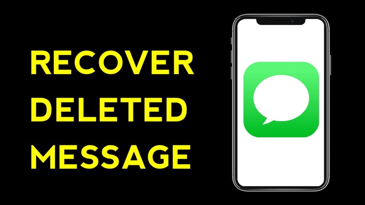 How to Recover Recently Deleted Message from iMessage on iPhone - YouTube