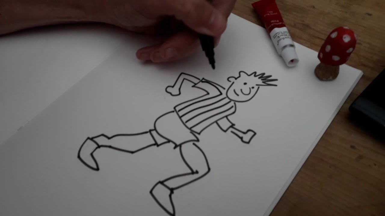 How to draw a Stoke City Player - YouTube