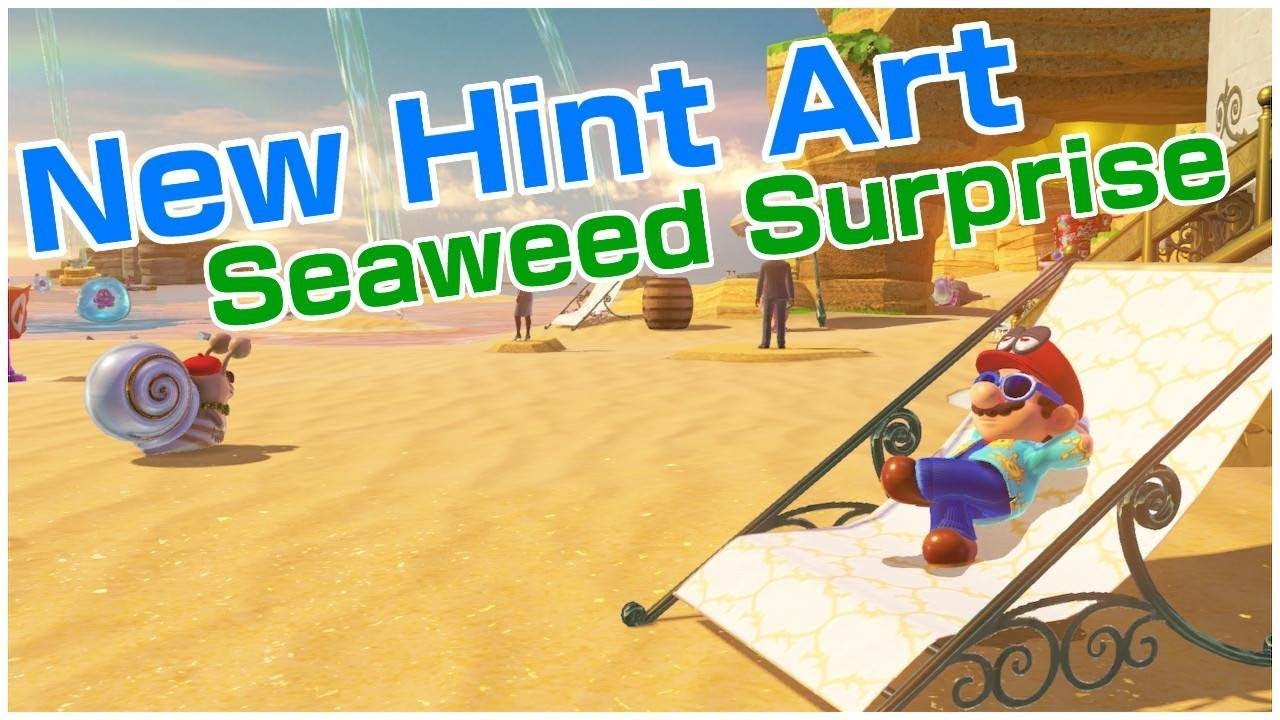 NEW HINT ART #3 - SEAWEED SURPRISE | Super Mario Odyssey - YouTube