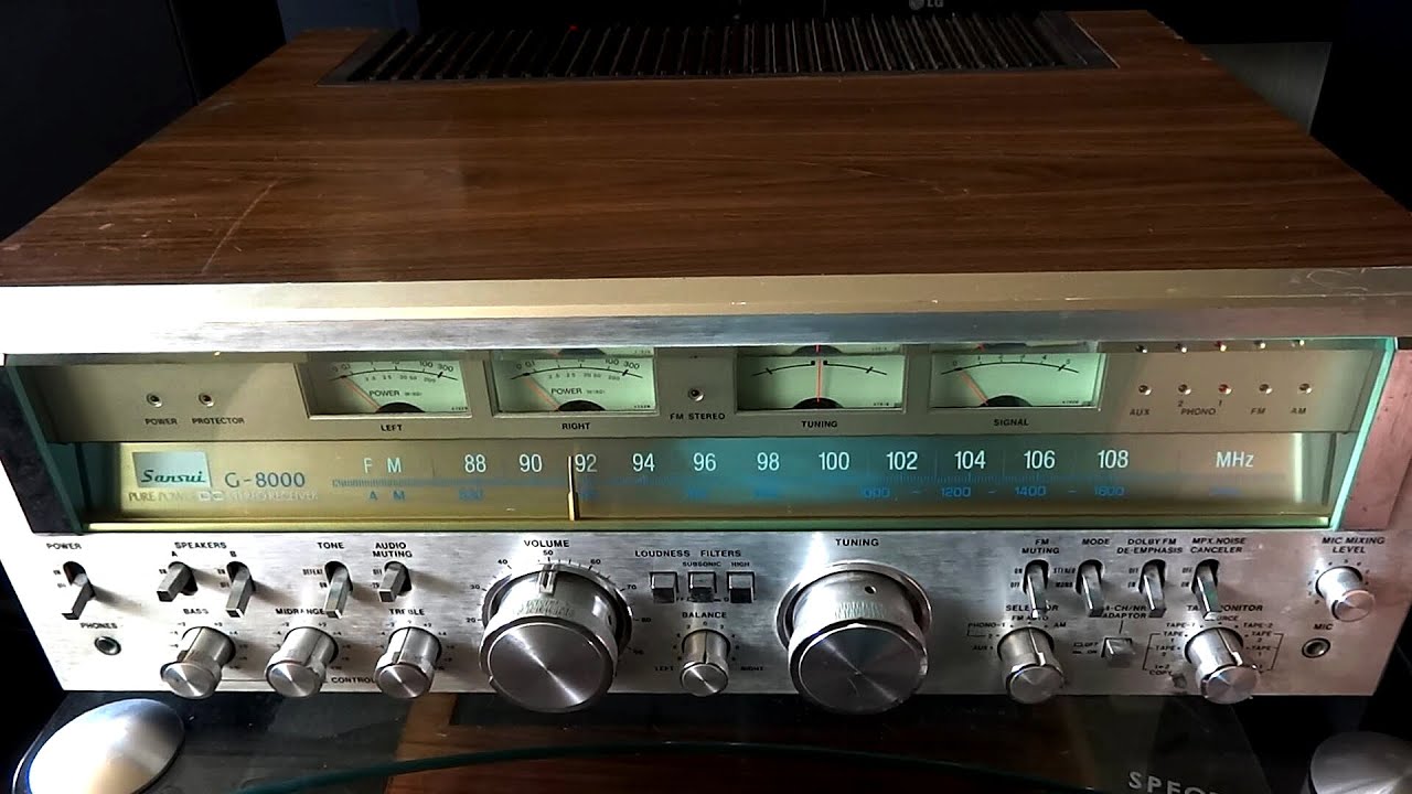 Sansui g-8000 overview - YouTube