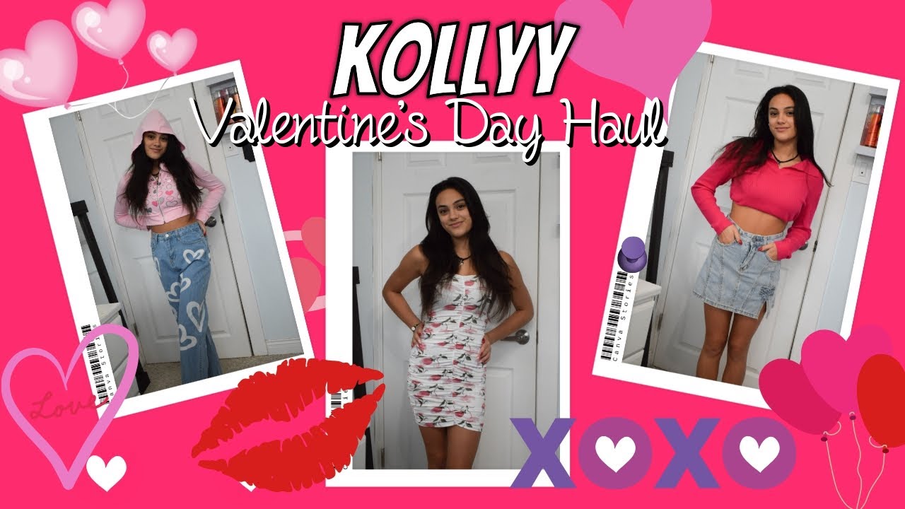 KOLLYY Valentines Haul | Clothing Try On And Discount Code - YouTube
