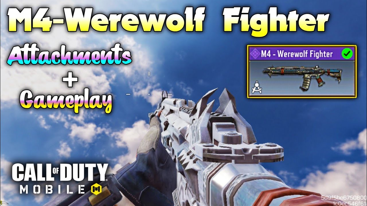 M4 Werewolf Fighter Attachments + Gameplay | Cod Mobile - YouTube