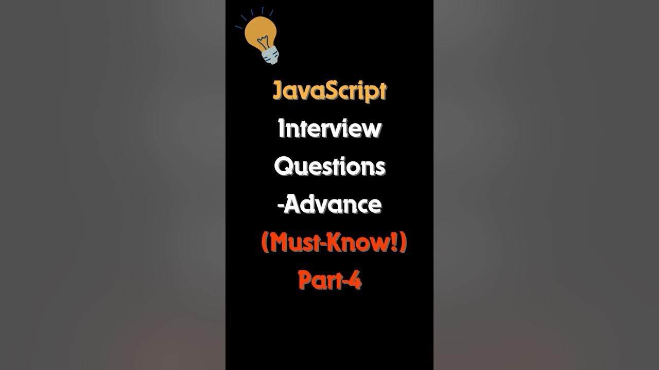 5 most asked JS Interview Questions (Must-Know for 2025!) 🚀 - YouTube