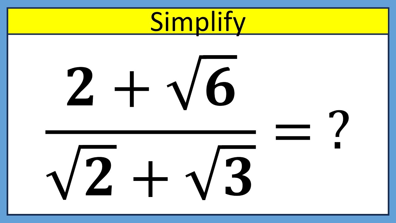 Interesting And Simple Square Root Math - YouTube