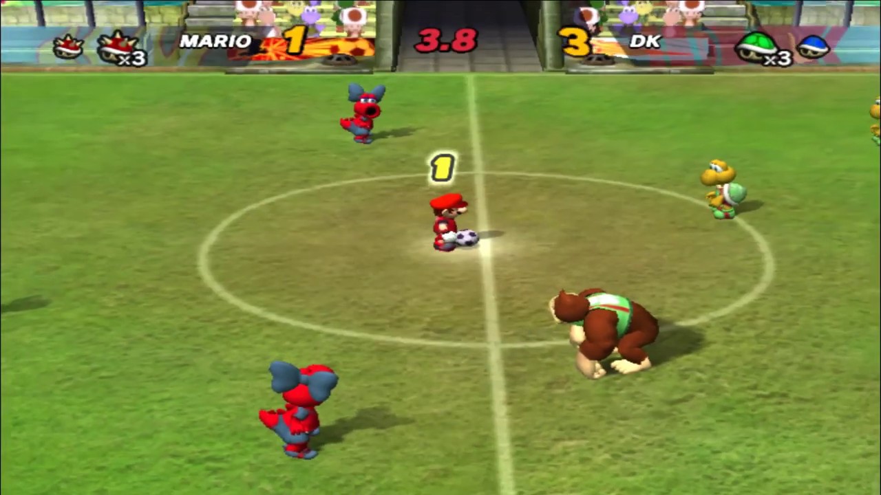 Mario Vs DK Mario Football Game (1-3) - YouTube