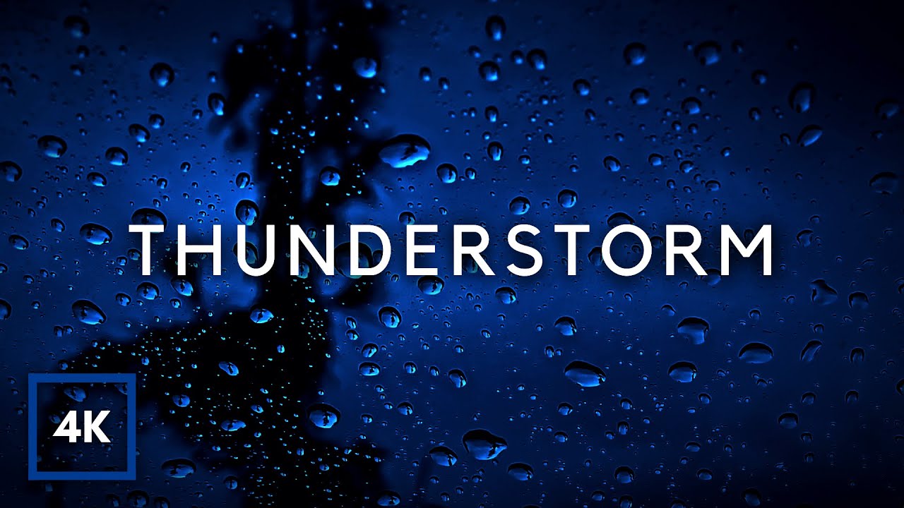 Thunder & Rain Sounds on Window | Thunderstorm Sounds for Sleeping ...