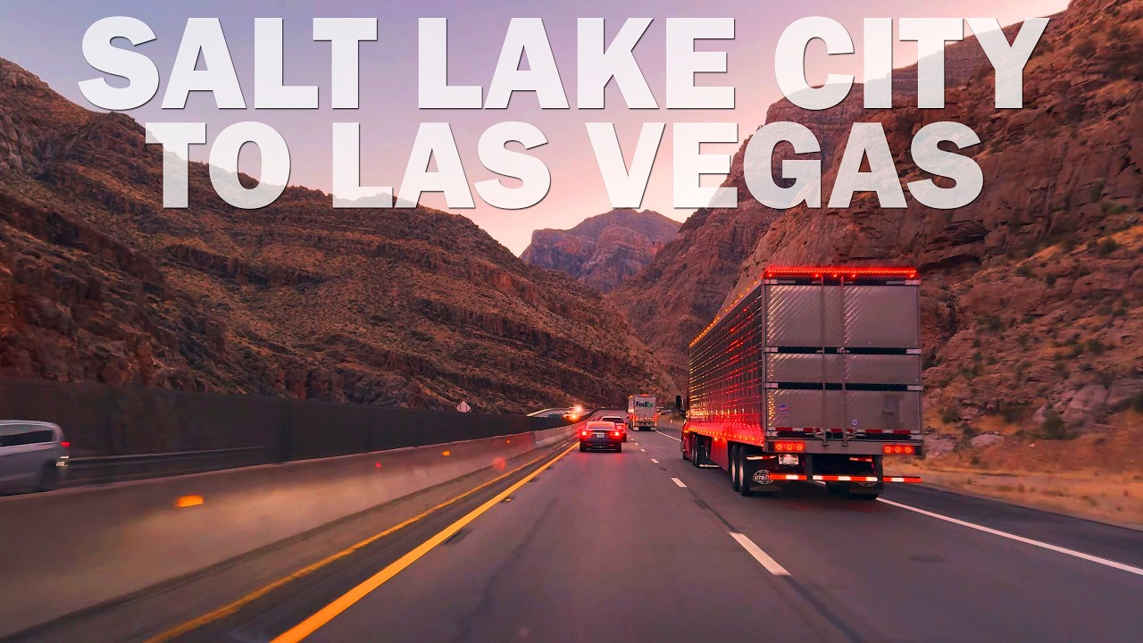 4K Driving from Salt Lake City to Las Vegas - Full Road Trip - YouTube